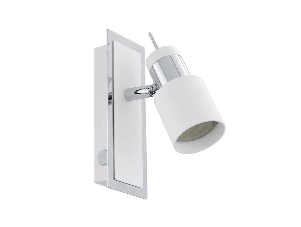EGLO DAVIDA LED spotlight in black or chromed steel